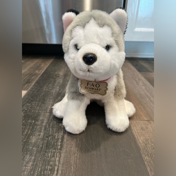 FAO Schwarz | Dog | Fao Schwarz Siberian Husky Wolf Puppy Dog Plush ...